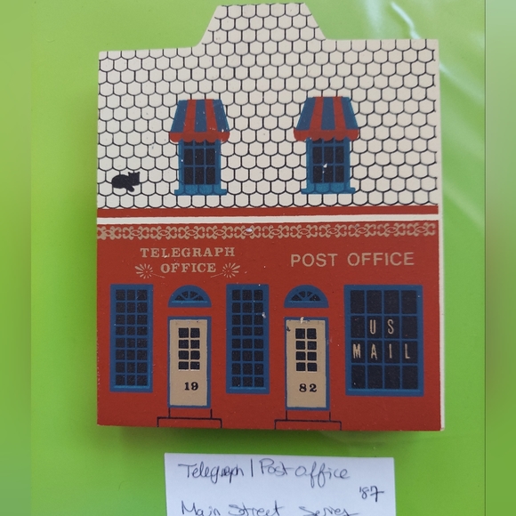 Cat's Meow Village | Accents | Telegraph Post Office Main Street Cats ...